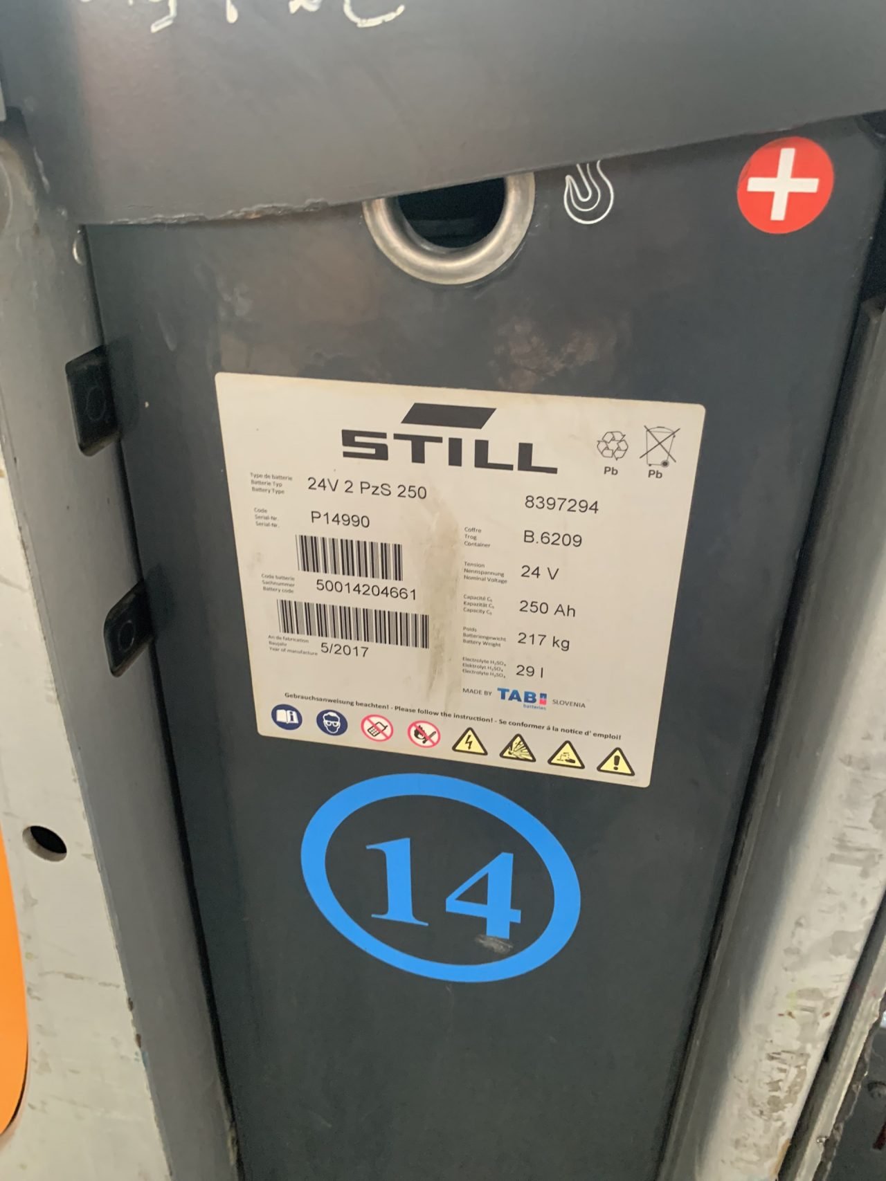 Xe nâng tay điện EXU 20 W40155H02547 Thanh Lý